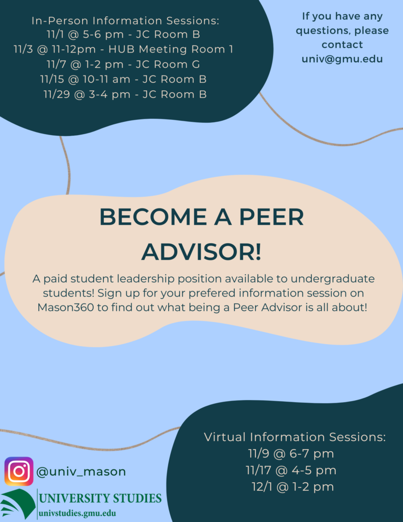 Peer Advisors - University Studies